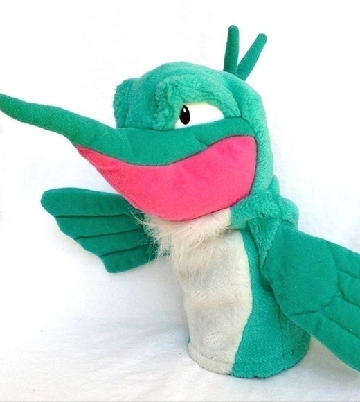 Disney | Toys | Disney Pocahontas Hummingbird Plush Puppet Mattel Green ...